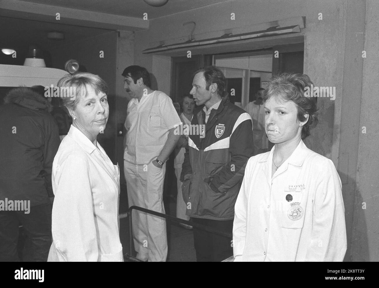 Oslo 19840219: The Norwegian national team guard in Ischockey Jim ...