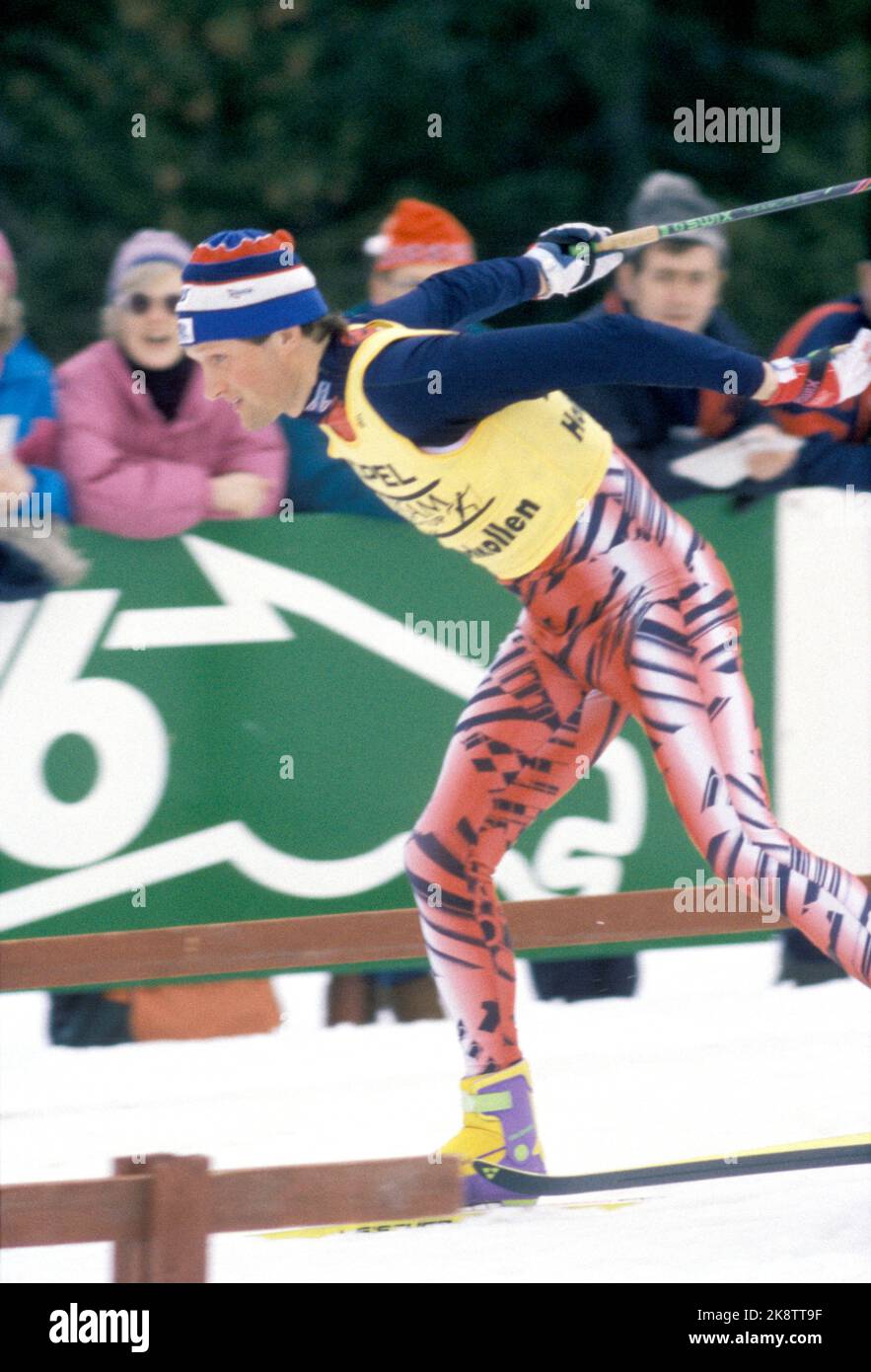 Oslo 1990317 - cross -country - winner of the World Cup 1989/1990 ...