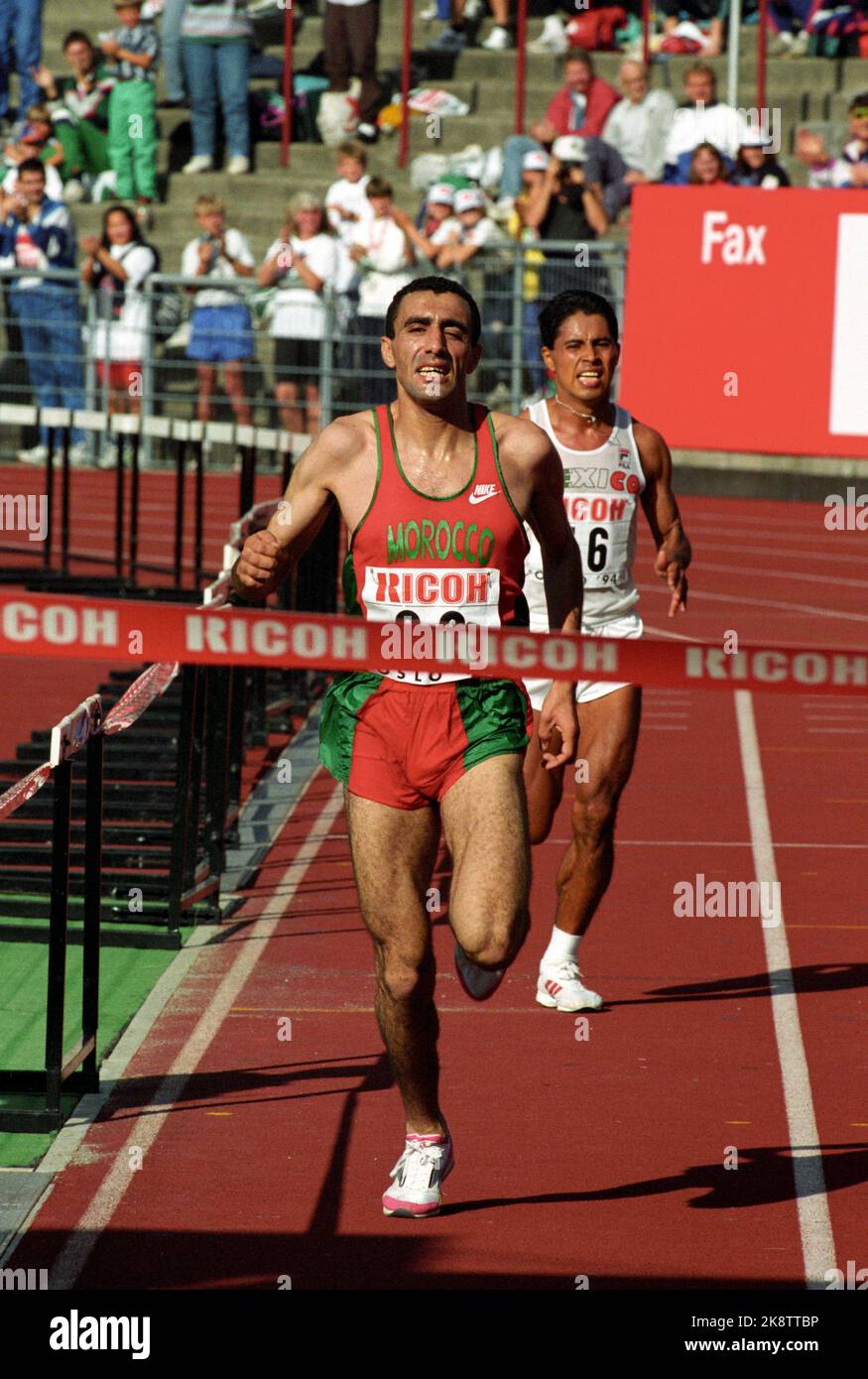 Oslo 19940924 Khalid Skah from Morocco wins the World Cup in half ...