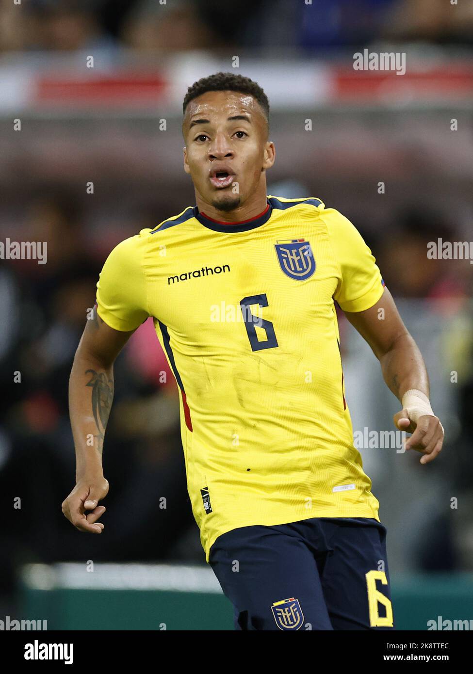 DUSSELDORF - Byron Castillo of Ecuador during the international ...