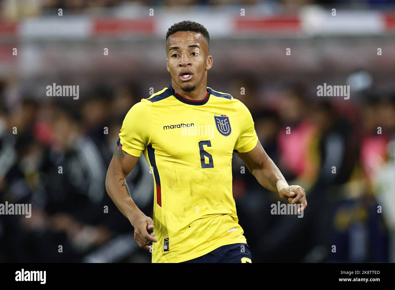 DUSSELDORF - Byron Castillo of Ecuador during the international ...