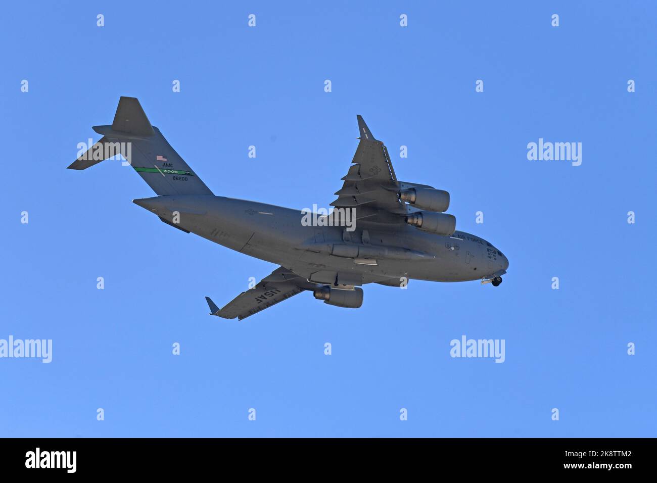 USAF C-17 flight demonstration in the skies above MCAS Miramar in San ...