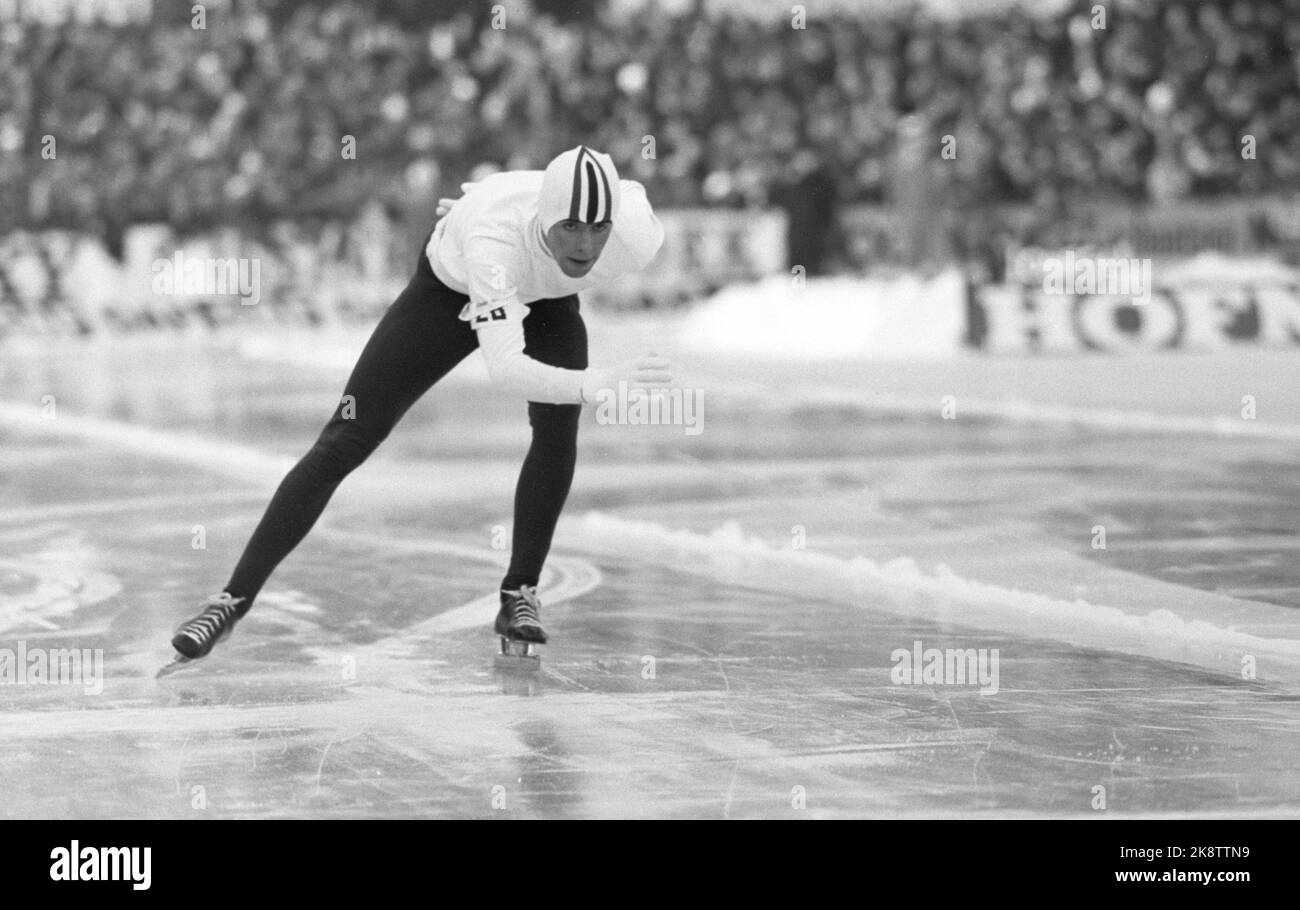 Devent, the Netherlands, February 1969. World Cup on skates. Here the ...