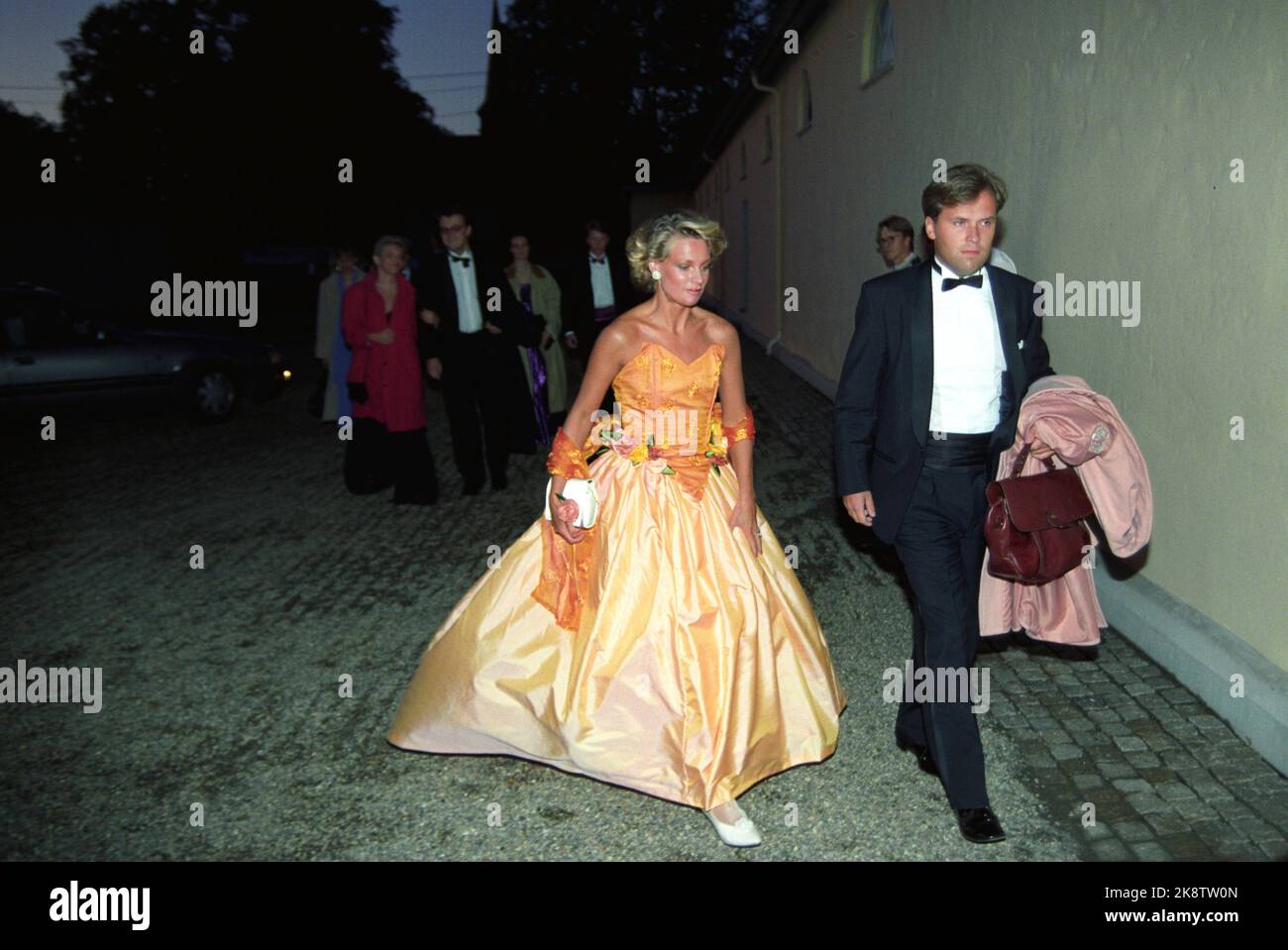 Jarlsberg Hovedgård 19910920 sailing ball. Businessman Axel Gresvig ...