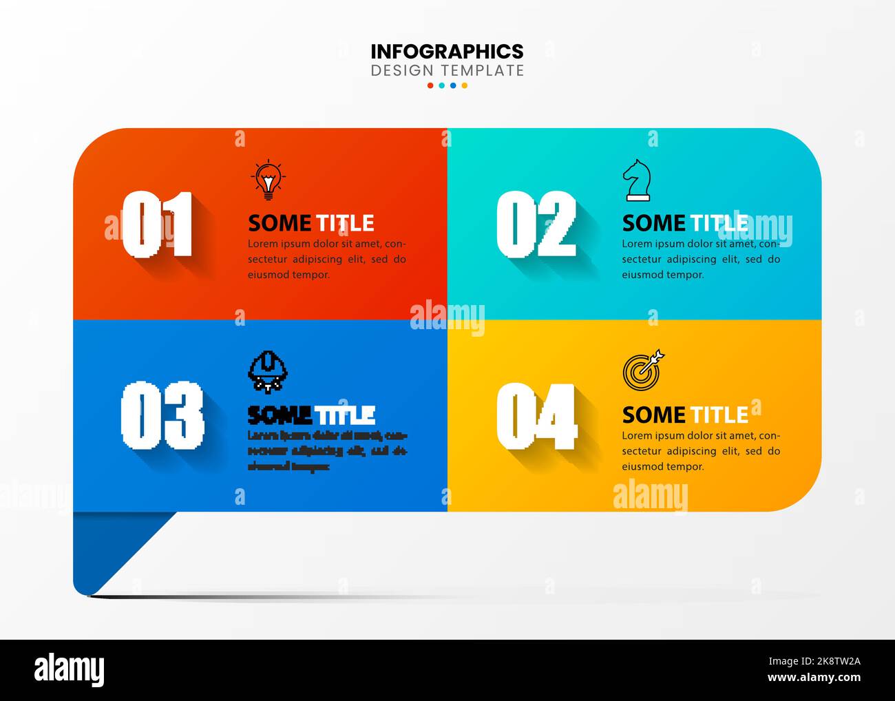 Infographic design template. Creative concept with 4 steps. Can be used ...