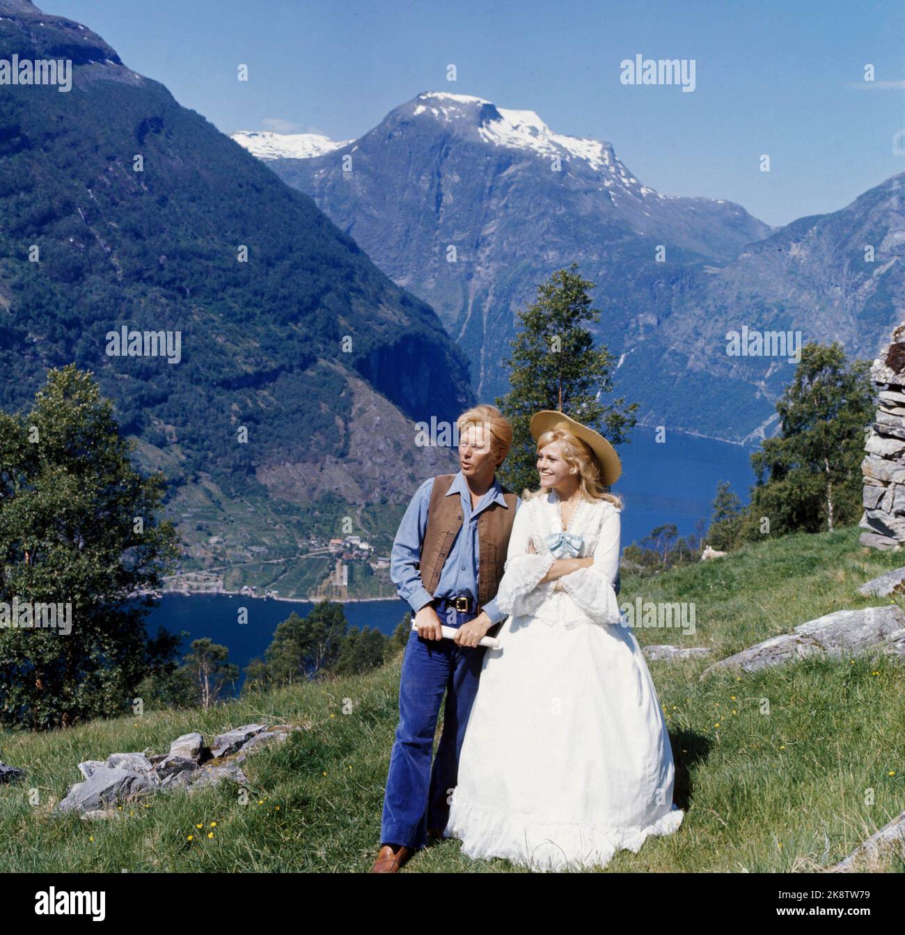 Geiranger 19690624. The actors Toralv Maurstad (such as Edvard Grieg ...