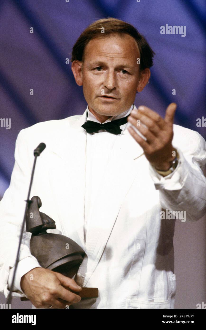 Haugesund 198808. Erik Hivju was awarded the Amanda Prize as the best ...