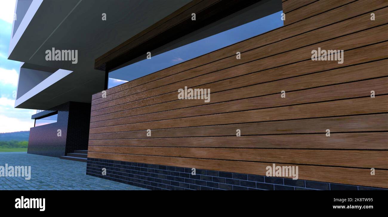 Option to finish the wall with a wooden board. It goes well with a ...