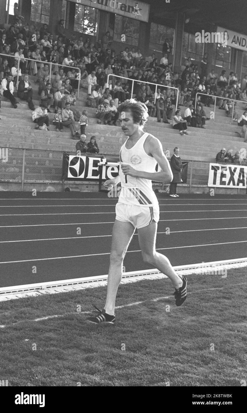 Oslo 19740720. Knut Kvalheim during the Treland match he won against ...