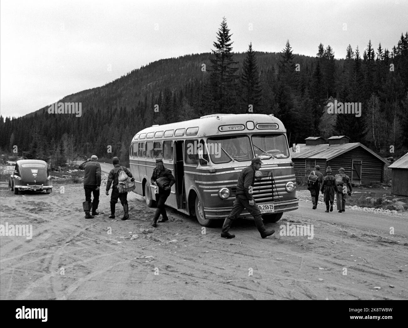 On bus to work Black and White Stock Photos & Images - Alamy