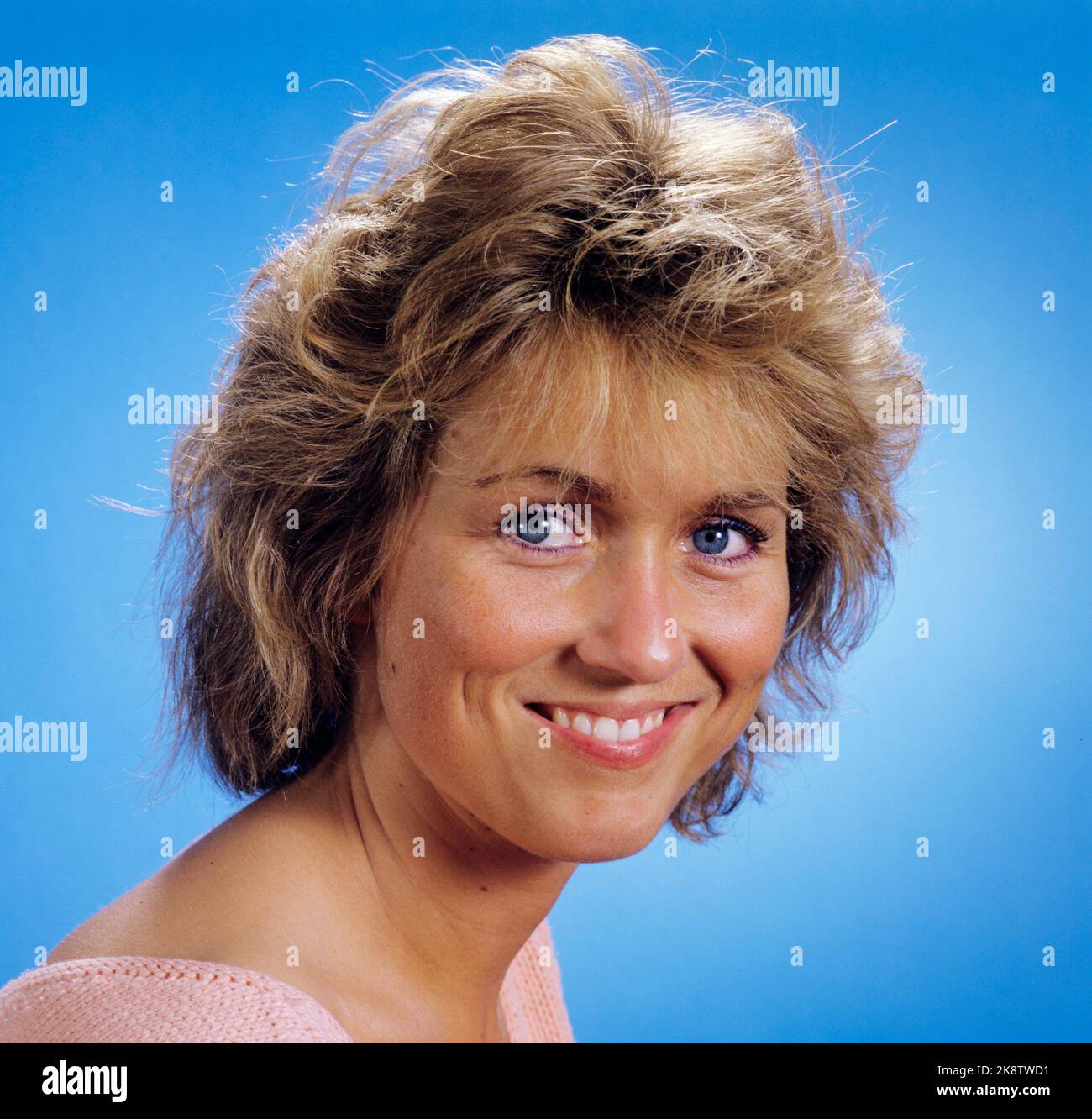 Oslo 1987. Program manager at NRK Hilde Hummelvoll. Photo: Knut Falch ...