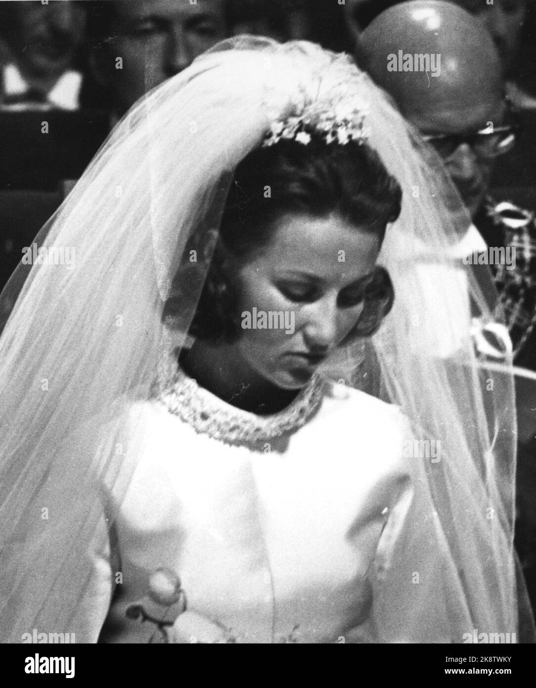 Oslo 1968-08-29: Royal Norwegian wedding. Crown Prince Harald marries ...