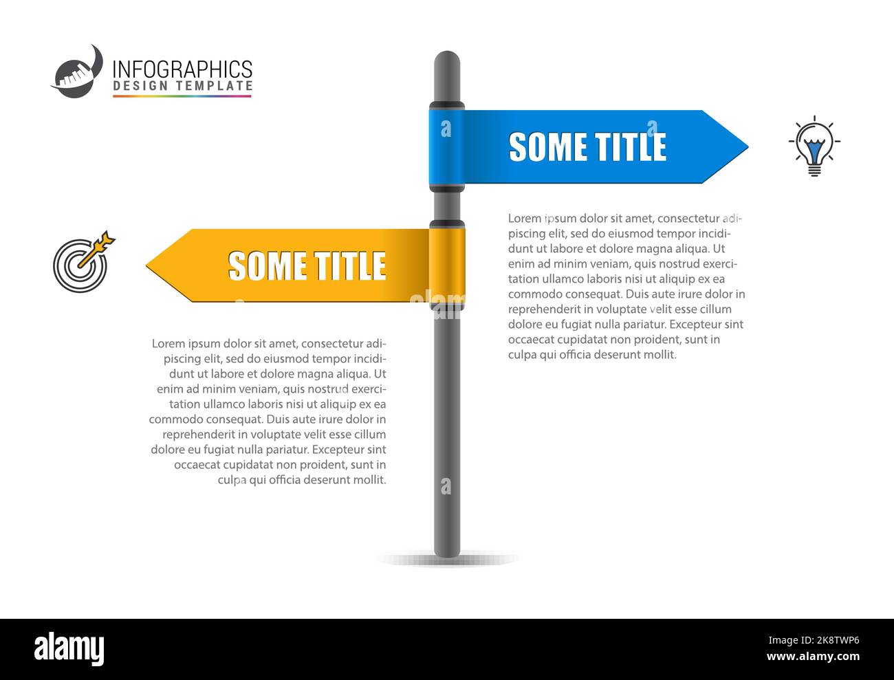 Infographic design template. Creative concept with 2 steps. Can be used ...