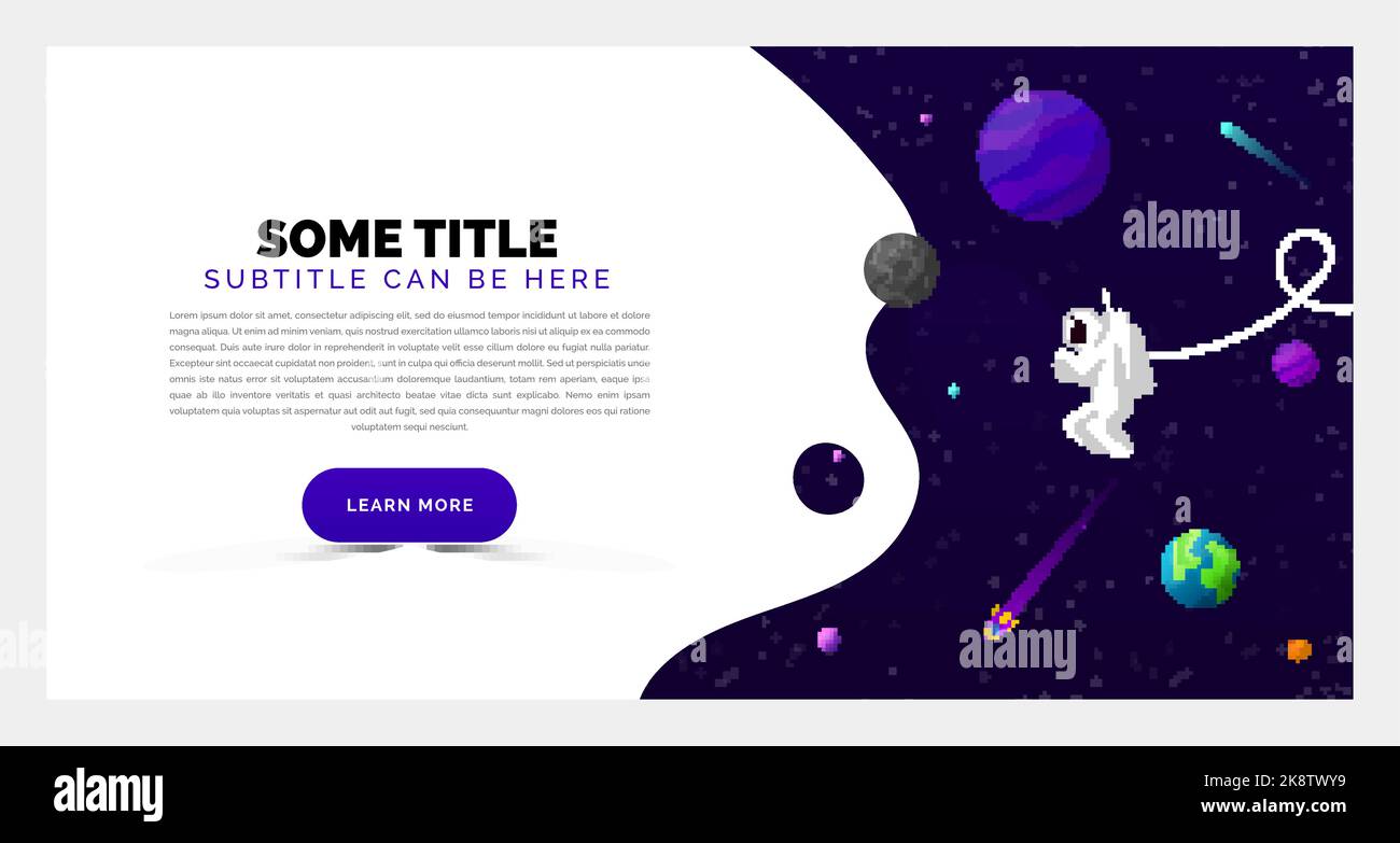Universe concept. Creative template in purple style. Vector ...