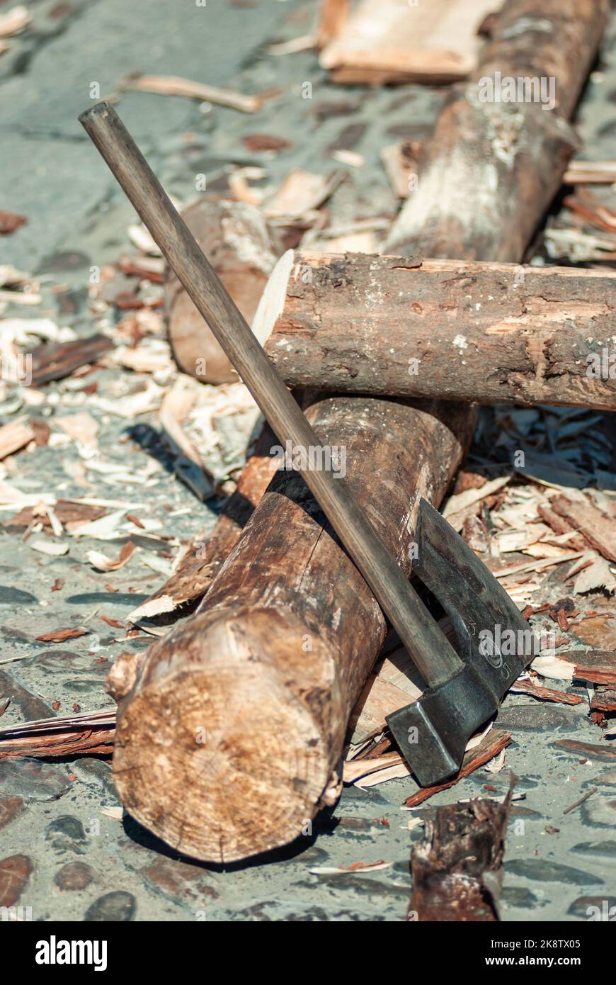 Construction work retro logo hi-res stock photography and images - Alamy