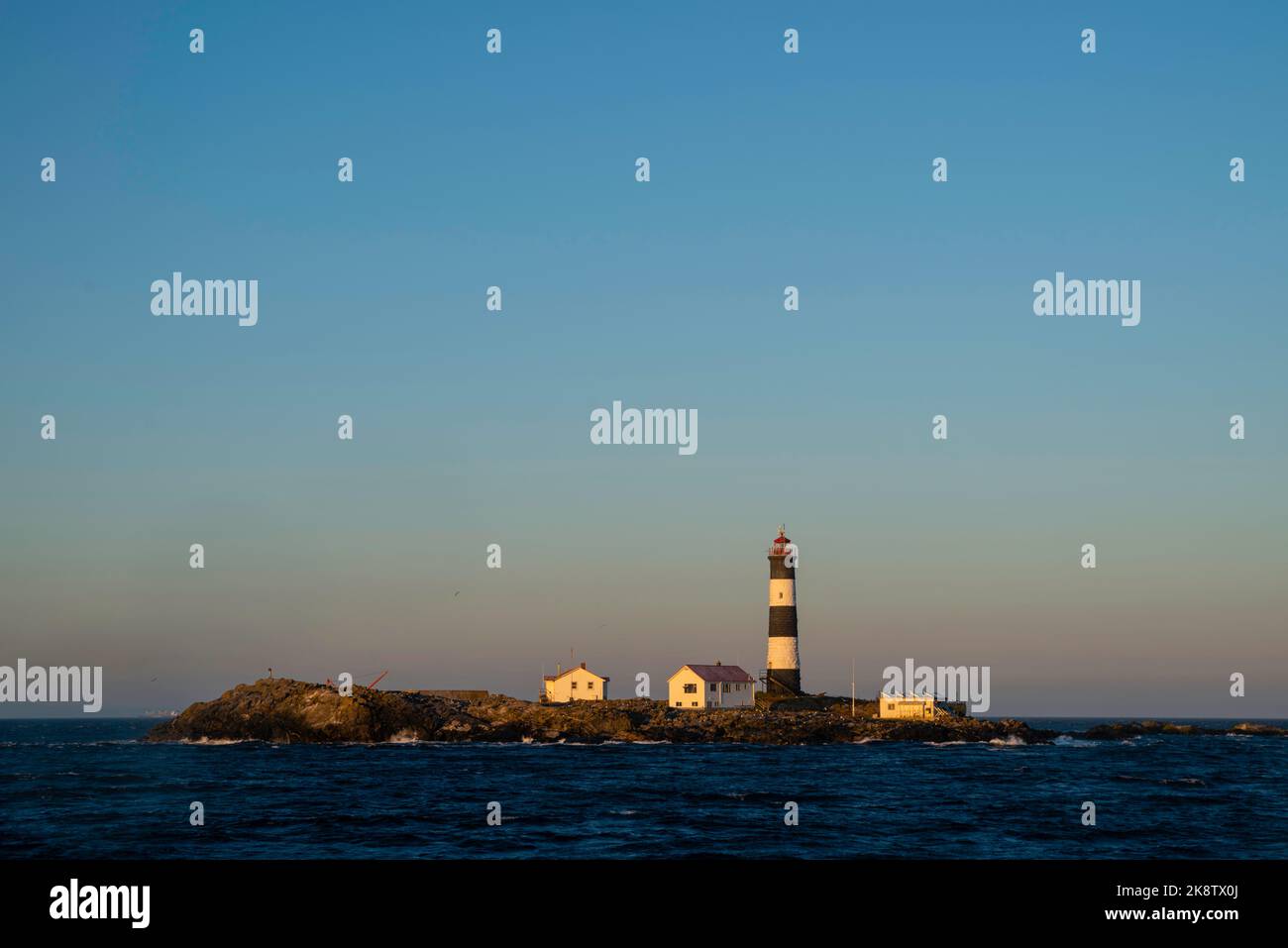 Photograph of Race Rocks Lighthouse, in the Salish Sea, outside of ...