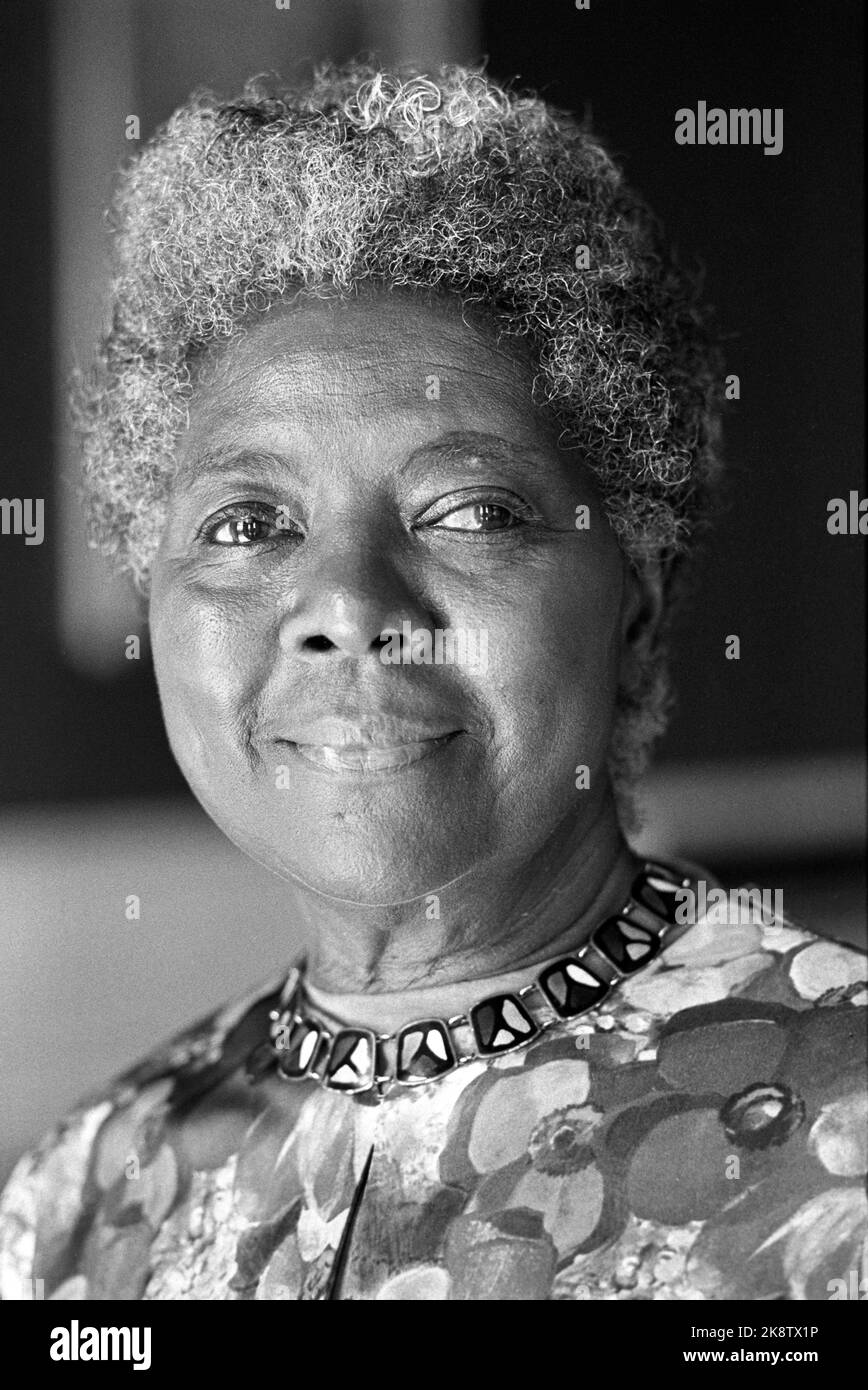 Oslo 19840609. Singer Ruth Reese, portrait. Photo Henrik Laurvik / NTB ...