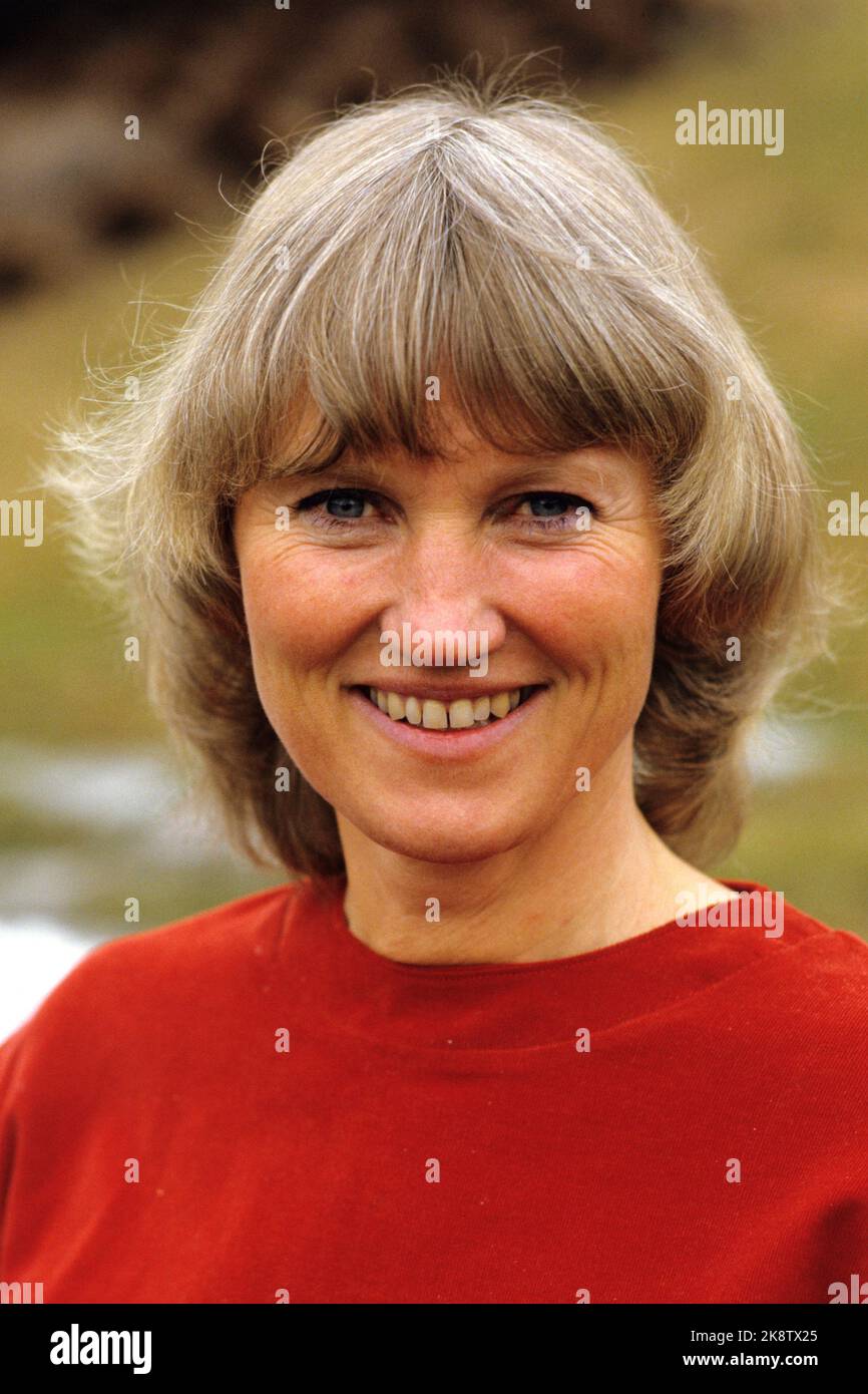 Oslo 19840427. Programkr. in NRK Anne Torsvik. Photo: Bjørn Sigurdsøn ...