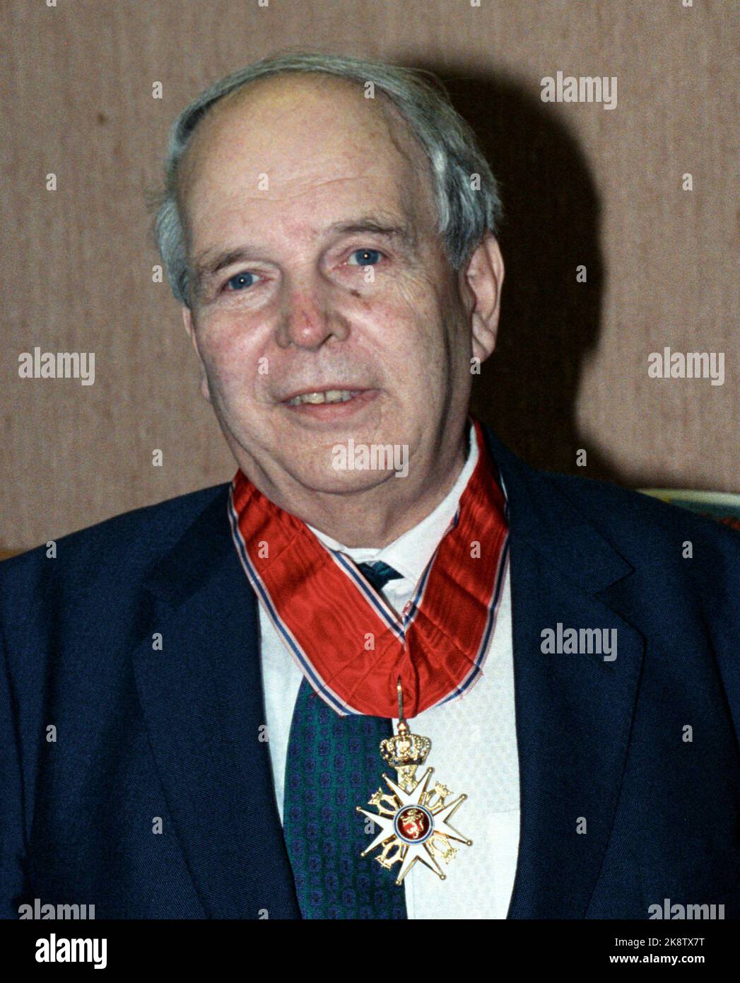 Helge seip appointed commander of the order of st olav hi-res stock ...