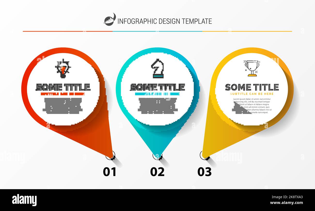 Infographic design template. Creative concept with 3 steps. Can be used ...