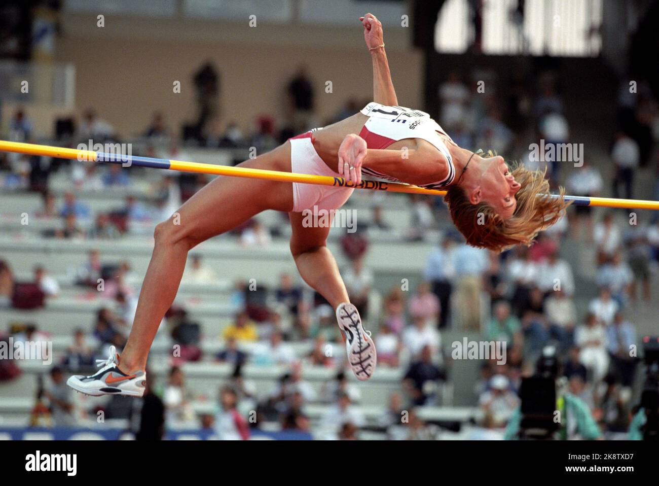 Athens, Greece 19970810. World Cup athletics 1997. Winning Hanne ...