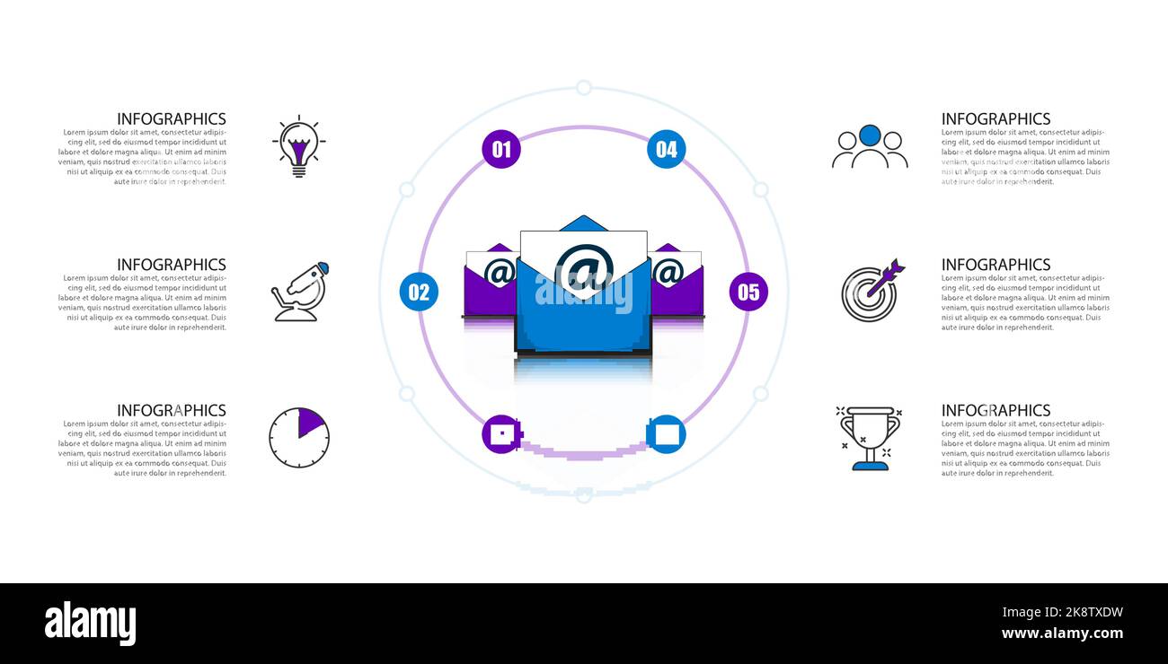 Infographic design template. Creative concept with 6 steps. Can be used ...