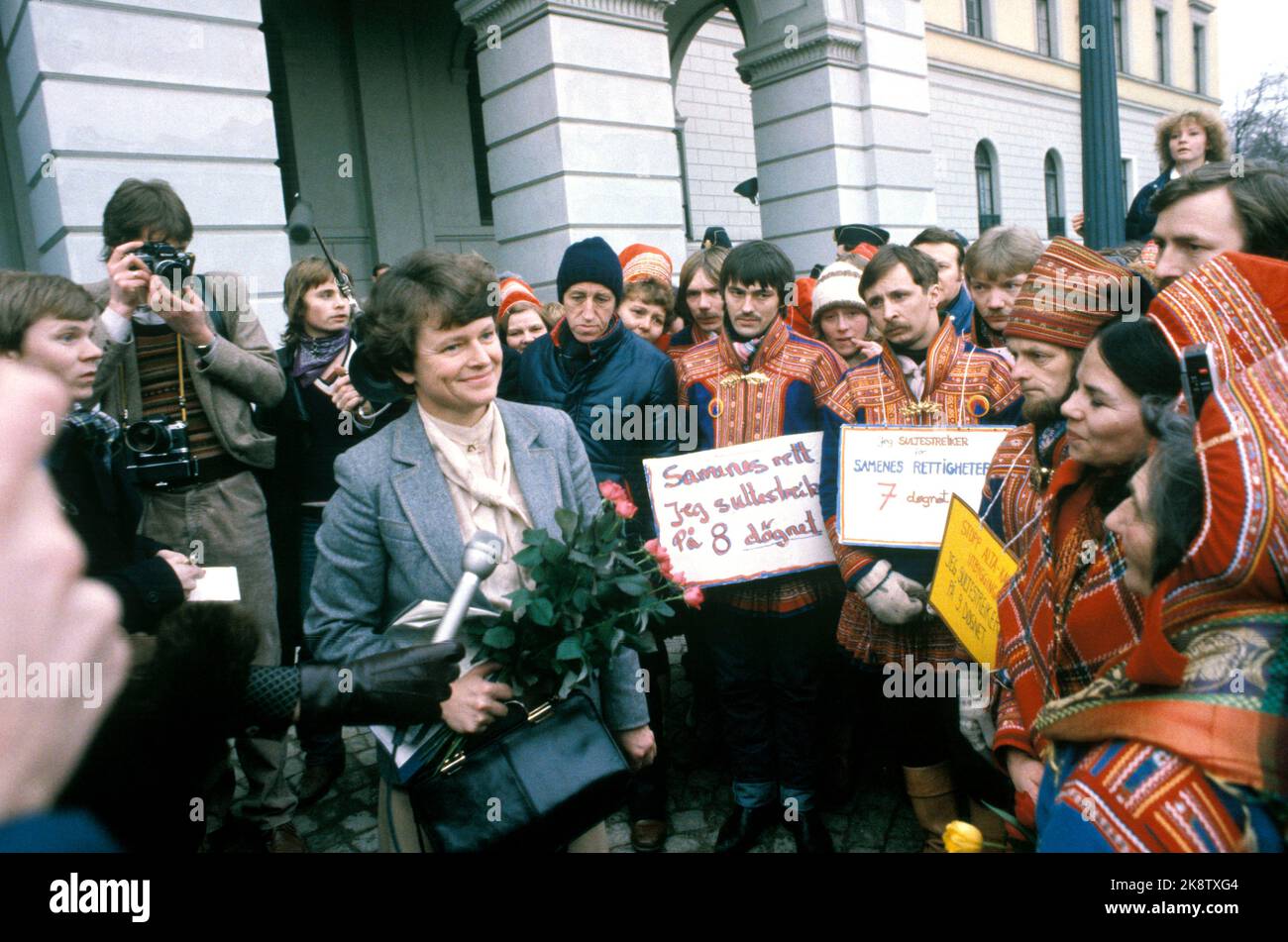 Oslo 1981-02: The Labor Party's deputy chairman Gro Harlem Brundtland ...