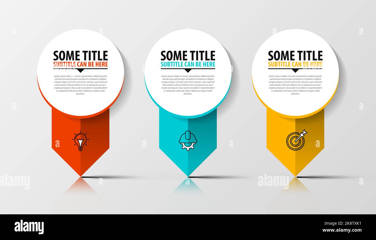 Infographic design template. Creative concept with 3 steps. Can be used ...