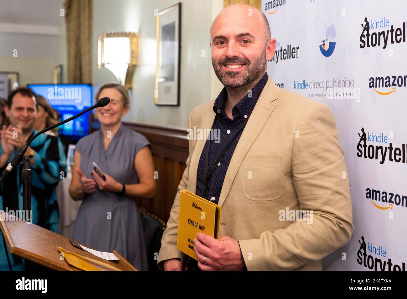 EDITORIAL USE ONLY Peter Gibbons is announced as the winner of the ...