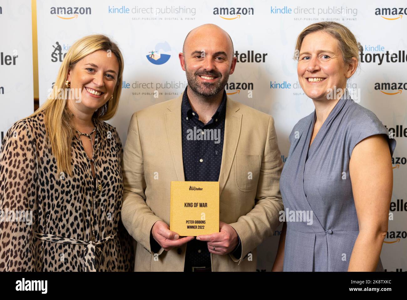 EDITORIAL USE ONLY Peter Gibbons winner of the Kindle Storyteller Award ...