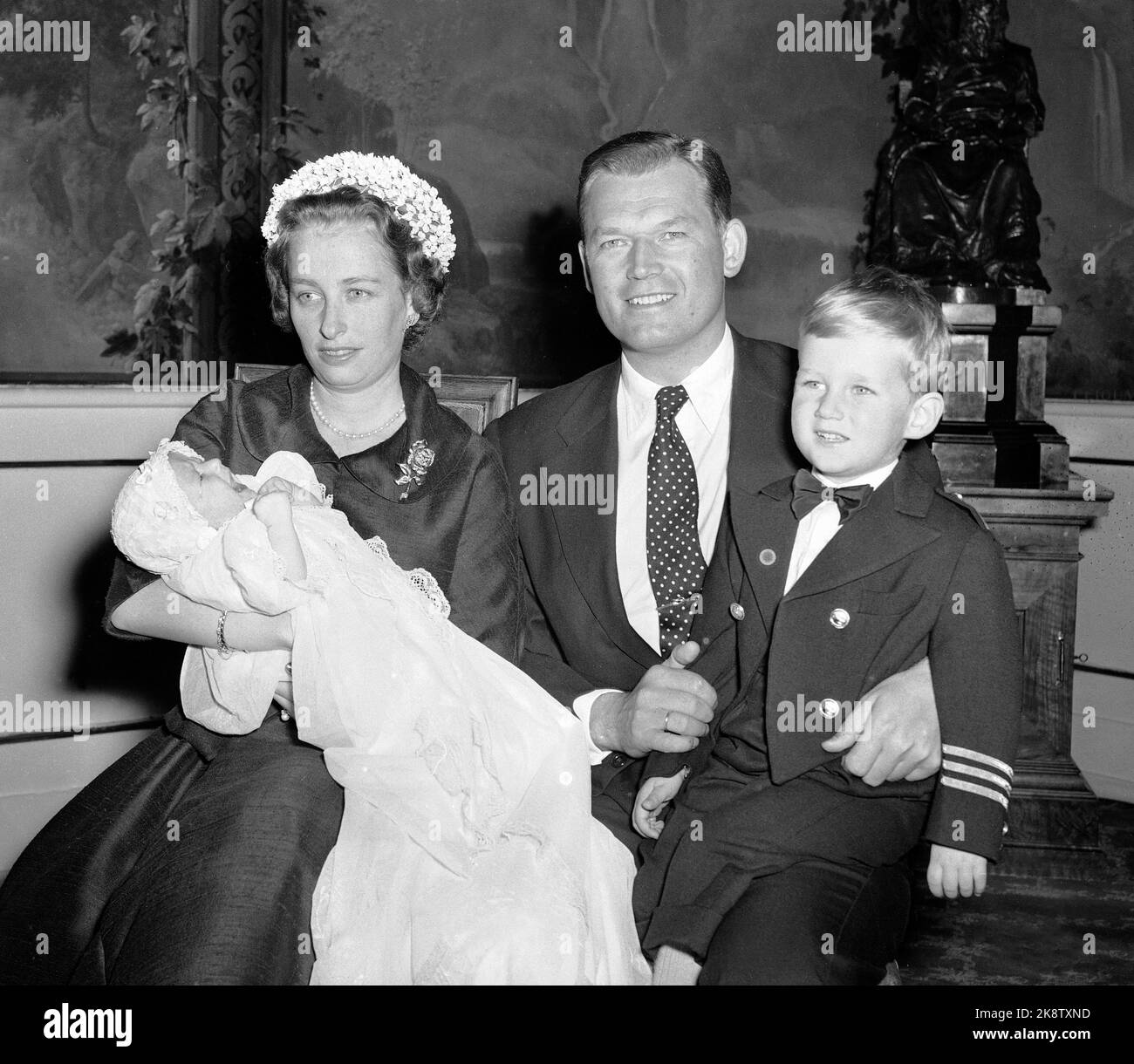 Oslo 19570424 Princess Ragnhild Mrs. Lorentzen and shipowner Erling ...