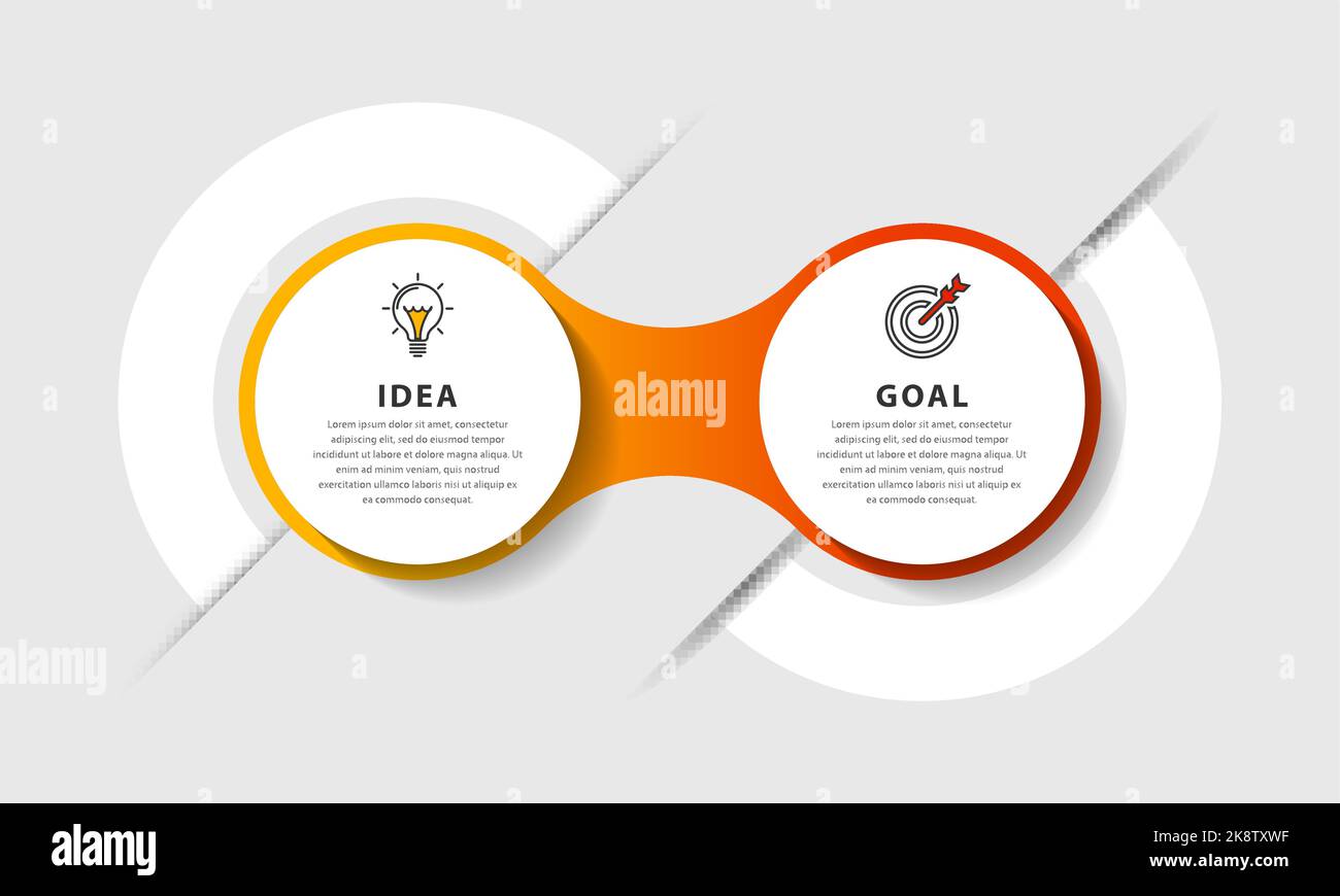 Infographic design template. Creative concept with 2 steps. Can be used ...