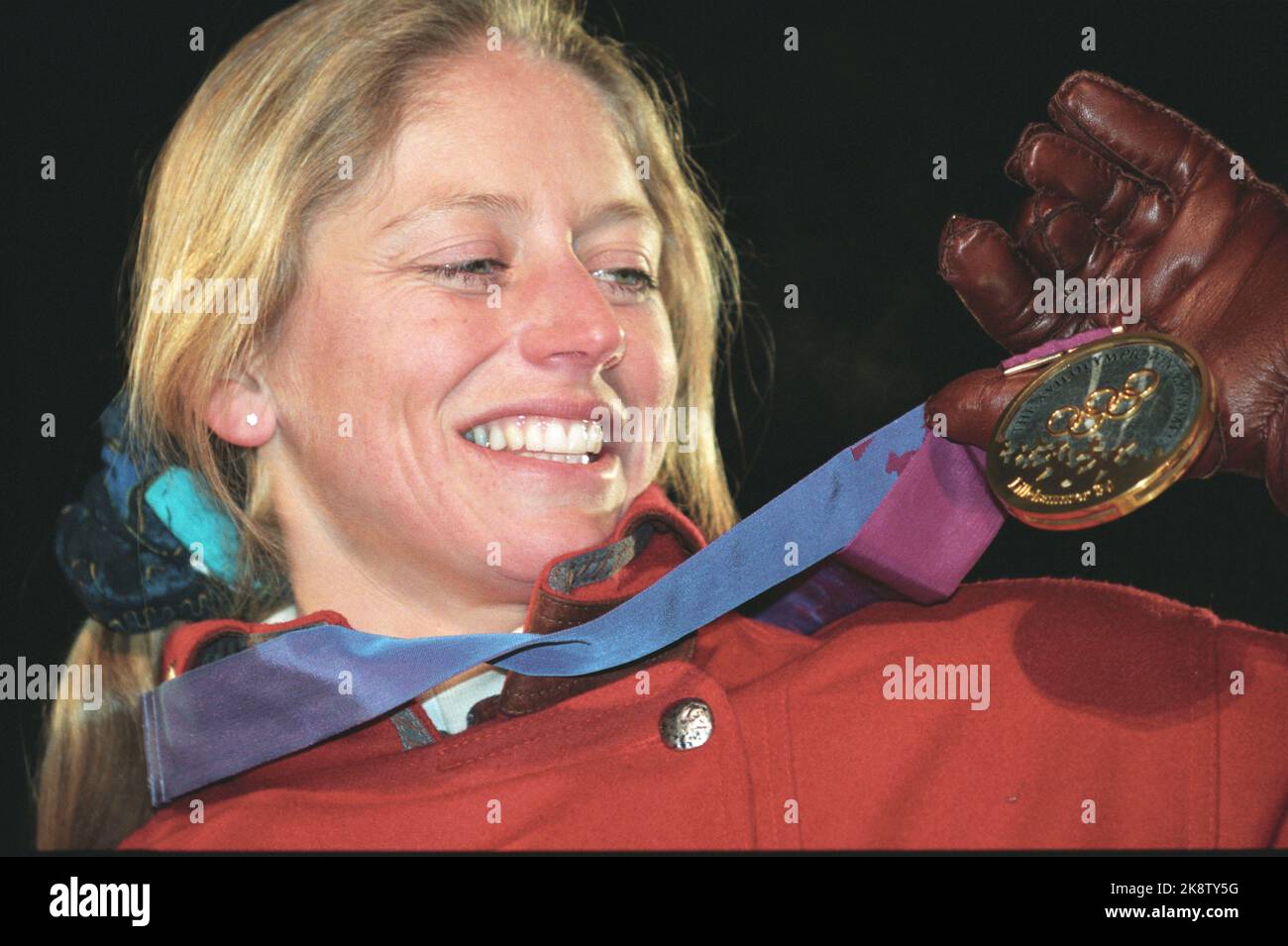 Lillehammer 19940216. Olympics at Lillehammer 1994. Stine Lise ...