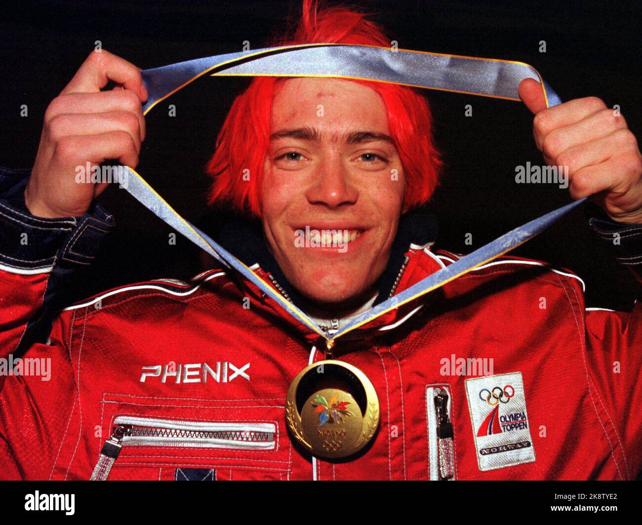 Gunnar lier prize alpine red medals hair olympics alone portrait hi-res ...