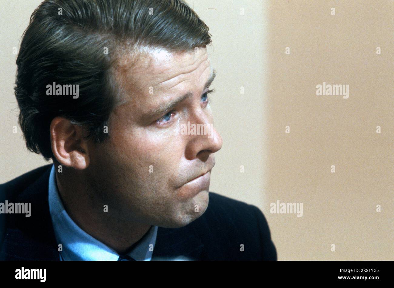 Oslo 197909: Carl I. Hagen, Progress Party, photographed September 1979 ...