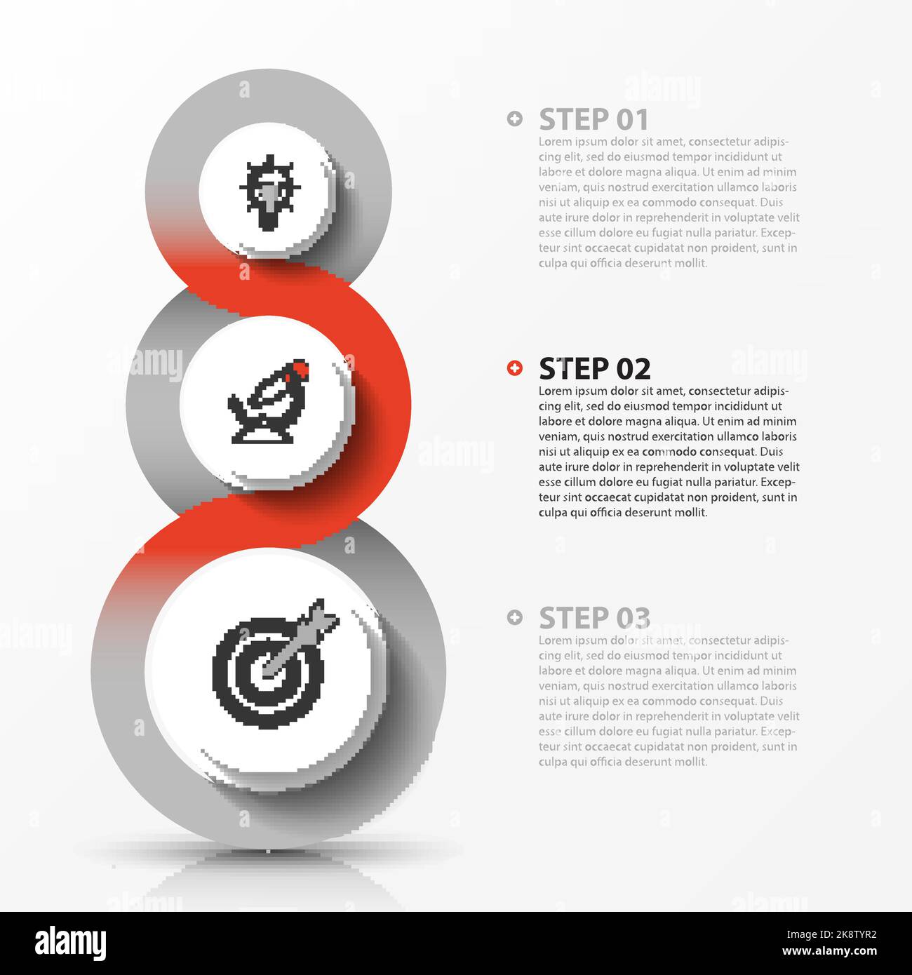 Infographic design template. Creative concept with 3 steps. Can be used ...