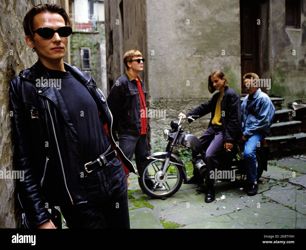 Bergen 1992-08 The Pogo Pops group from Bergen. Front figure Frank ...