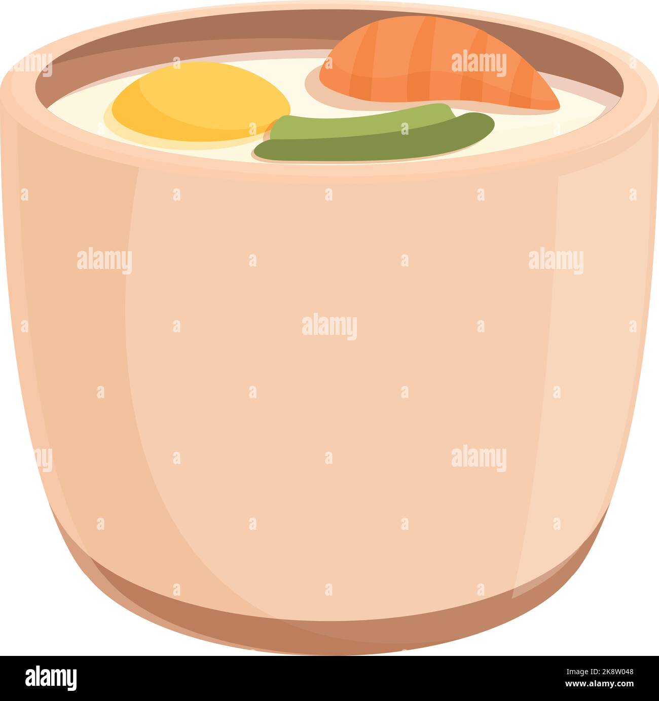 Asian egg soup icon cartoon vector. Japan food. Cuisine ramen Stock ...