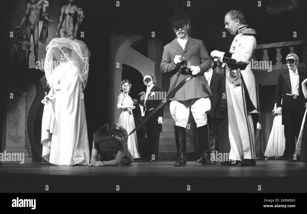 Oslo 19701128. Actor Thea Stabell has broken the wall of acting naked ...