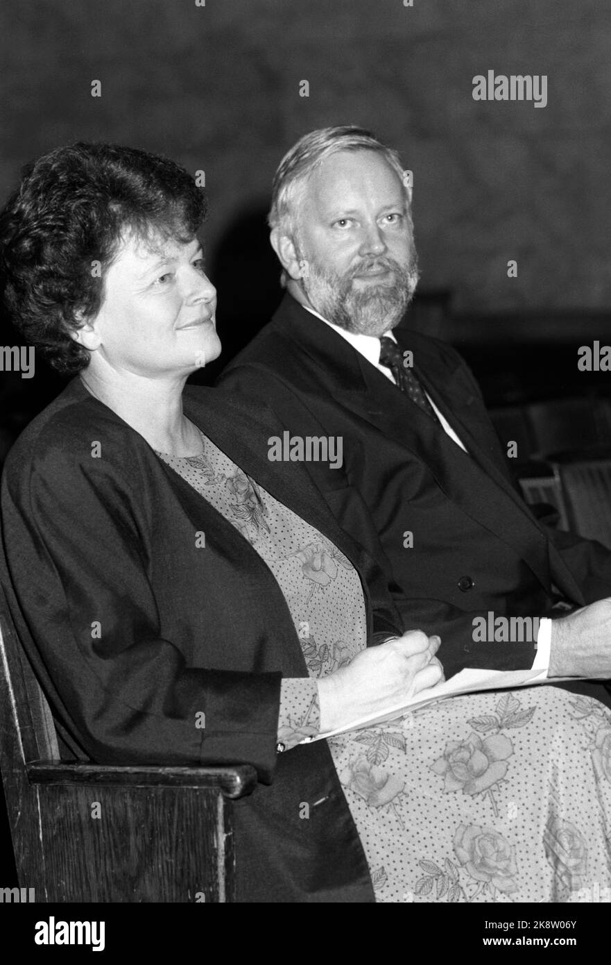 Oslo 19890103. NHO (Business Life Organization) is officially opened as ...