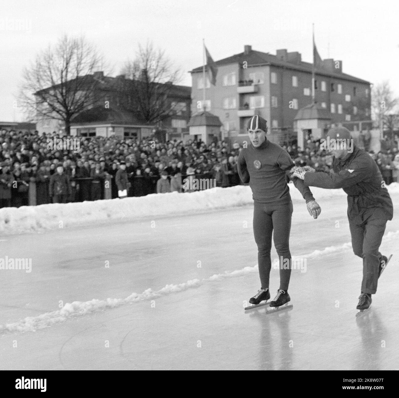 February 1958 the soviet skater attracted attention hi-res stock ...