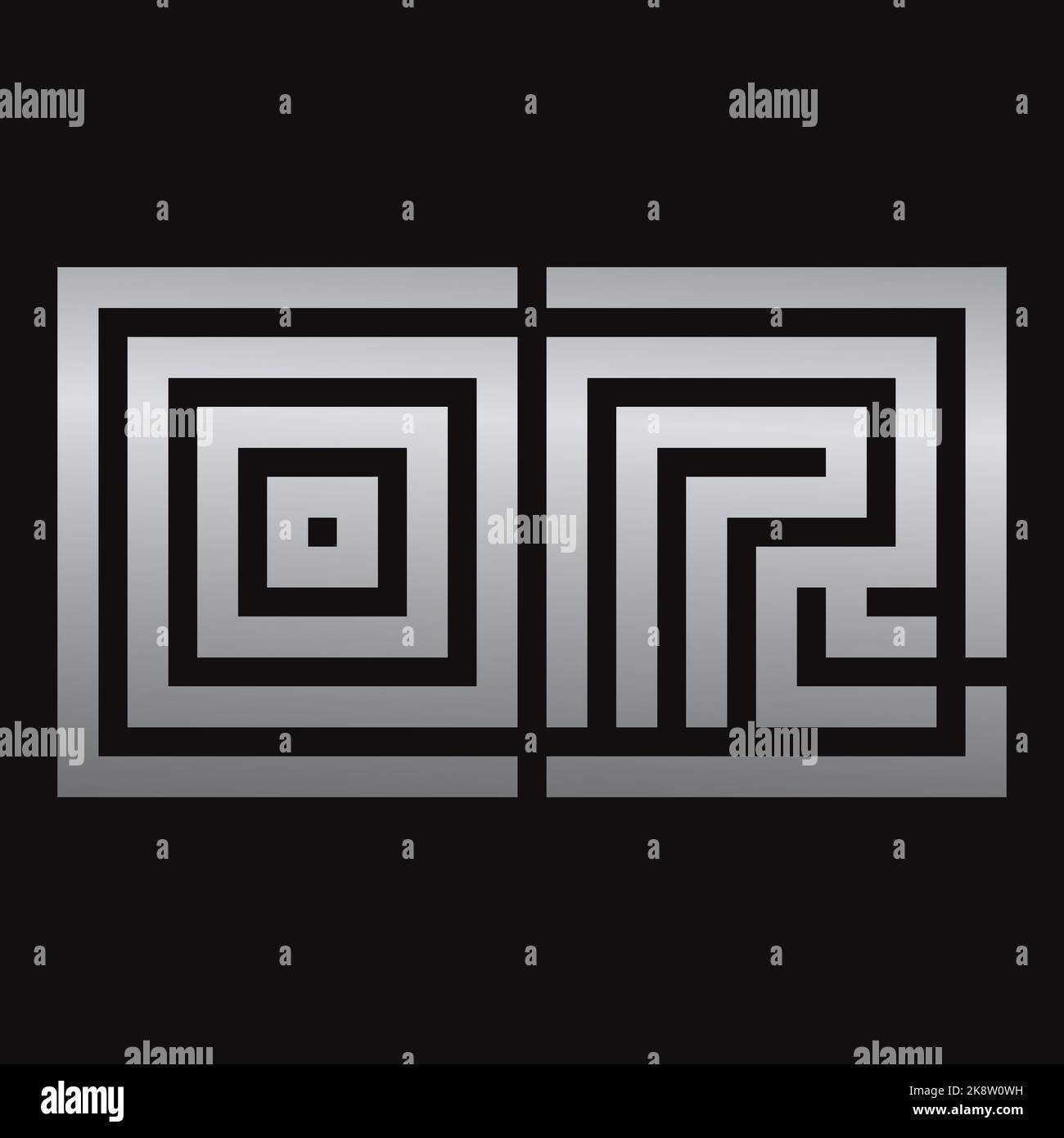 Or Lettering Maze Typography Design Vector Illustration. Editable ...