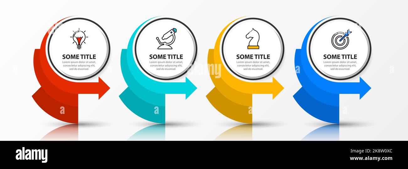 Infographic design template. Creative concept with 4 steps. Can be used ...