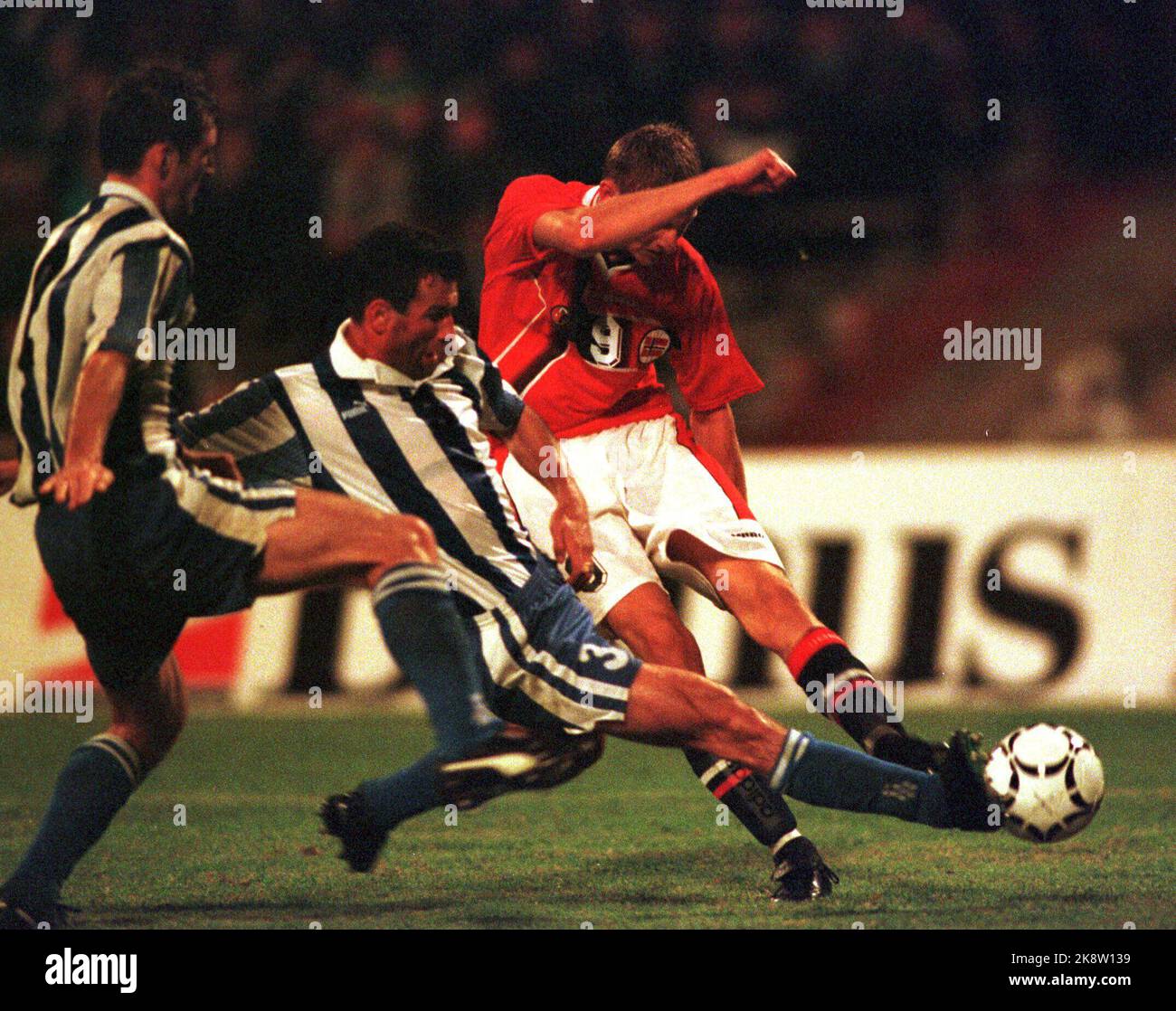 Azerbaijan baku tore andre flo the 1 0 goal against azerbaijan hi-res ...