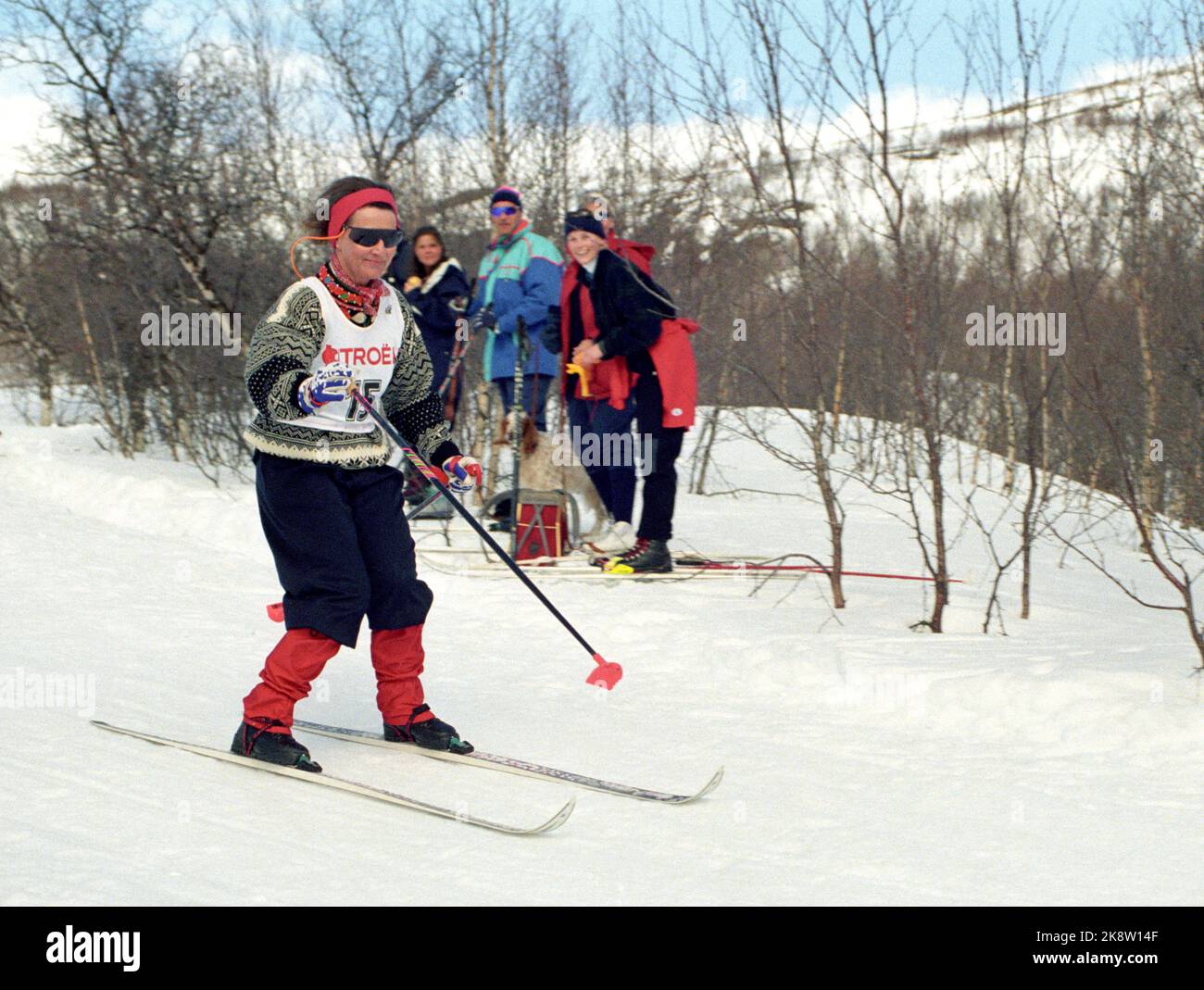 Sikkilsdalen 19950415: The Norwegian royal family on Easter holidays in ...