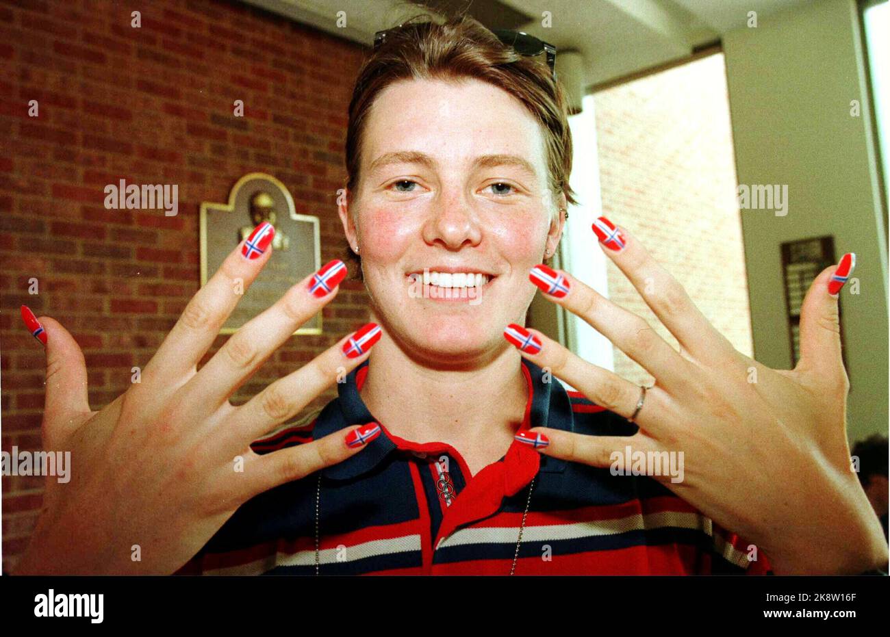 ATL1807-07, Atlanta, USA, July 18, 96: Swimmer Elin Austevoll is in ...