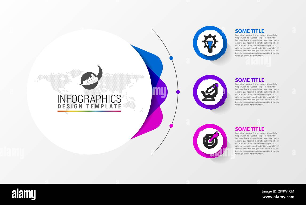 Infographic design template. Creative concept with 3 steps. Can be used ...
