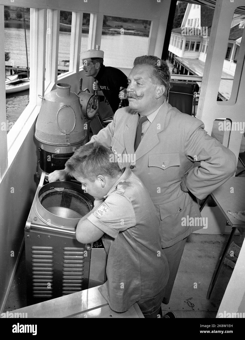 Hankø in the summer of 1956. Recording Norway's first feature film in ...