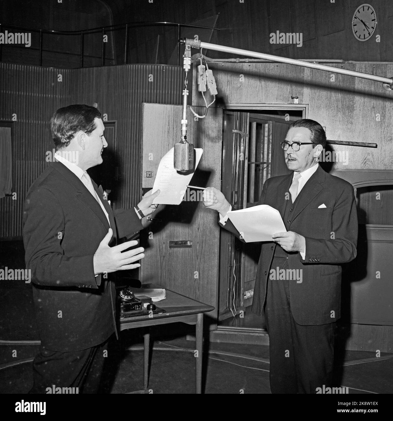 Oslo 19650213 "Drama at Ekeberg" Actors Jack Fjeldstad t Here, the two ...