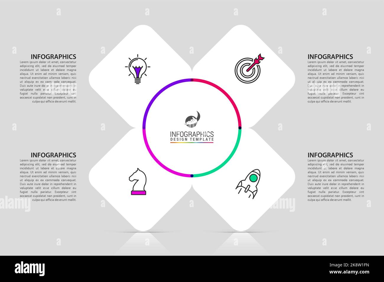Infographic design template. Creative concept with 4 steps. Can be used ...